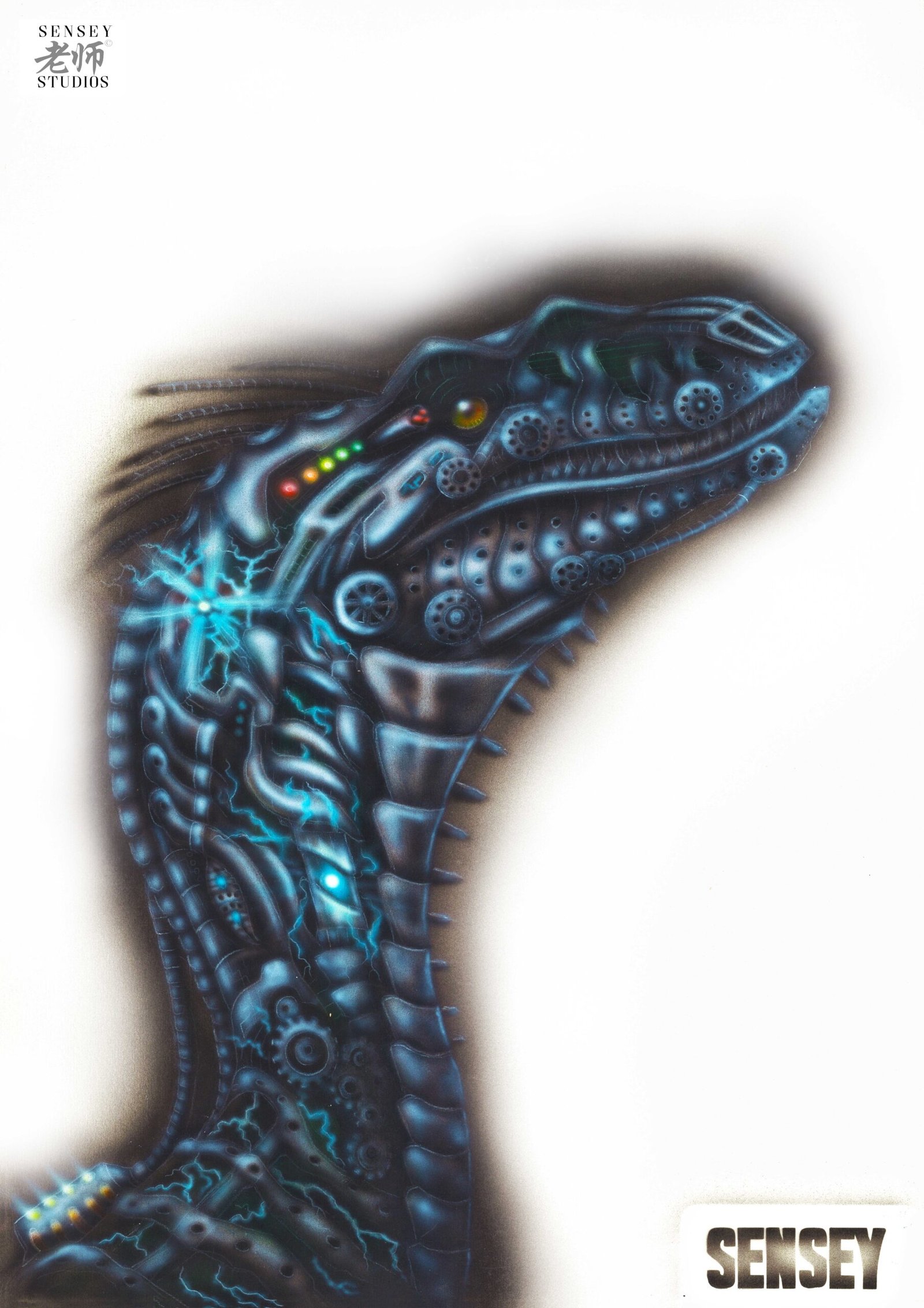Cyber Raptor 老师 | Biomechanics Art | Sensey Studios